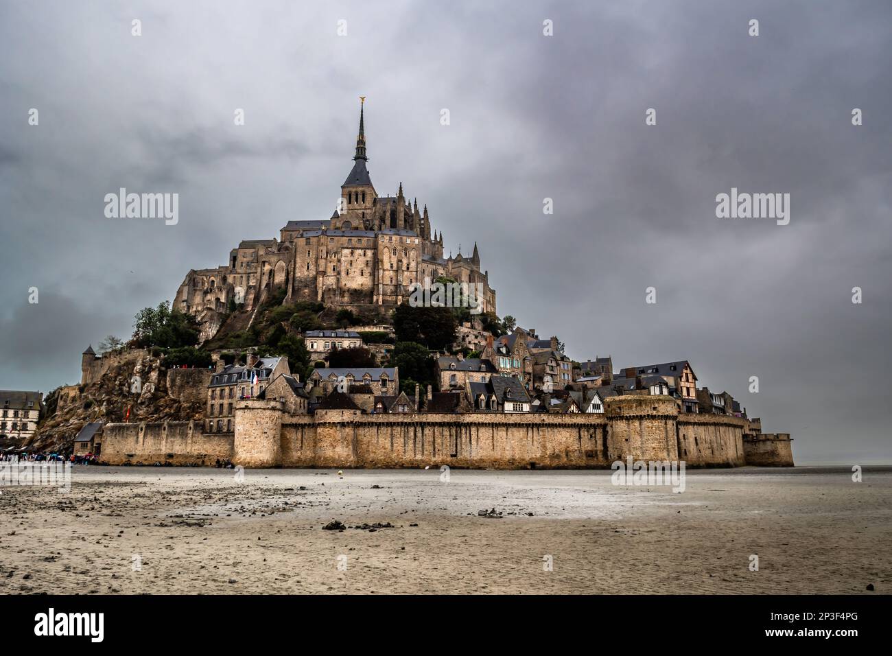 Cathedral At Mont Saint Michel, English Channel, Way of St. James ...