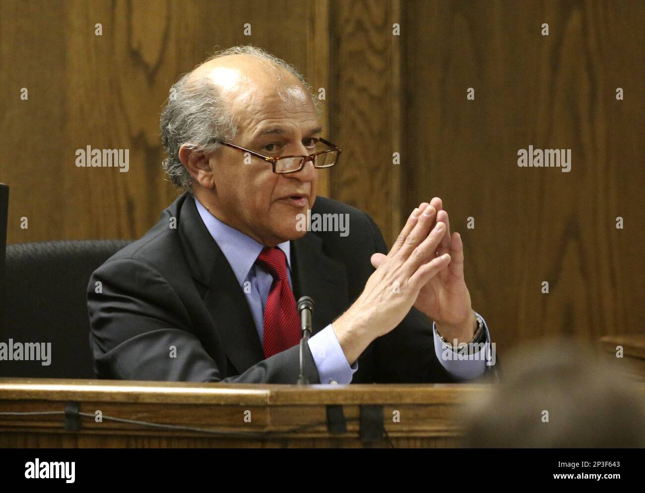 Psychiatrist Dr. Michael Arambula testifies for the prosecution in the ...