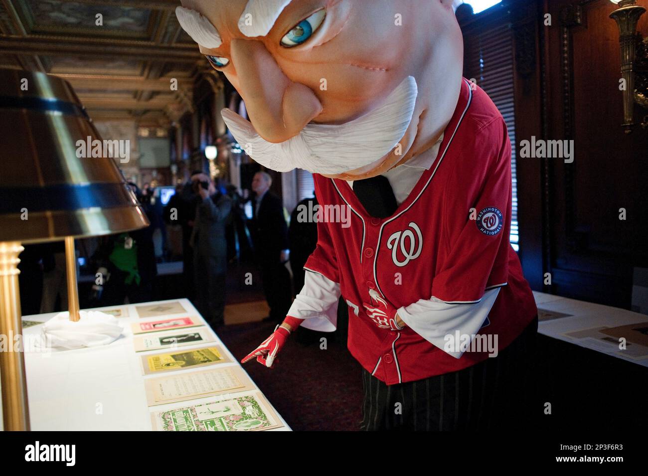UNITED STATES - APRIL 26: One of the Washington Nationals mascots ...