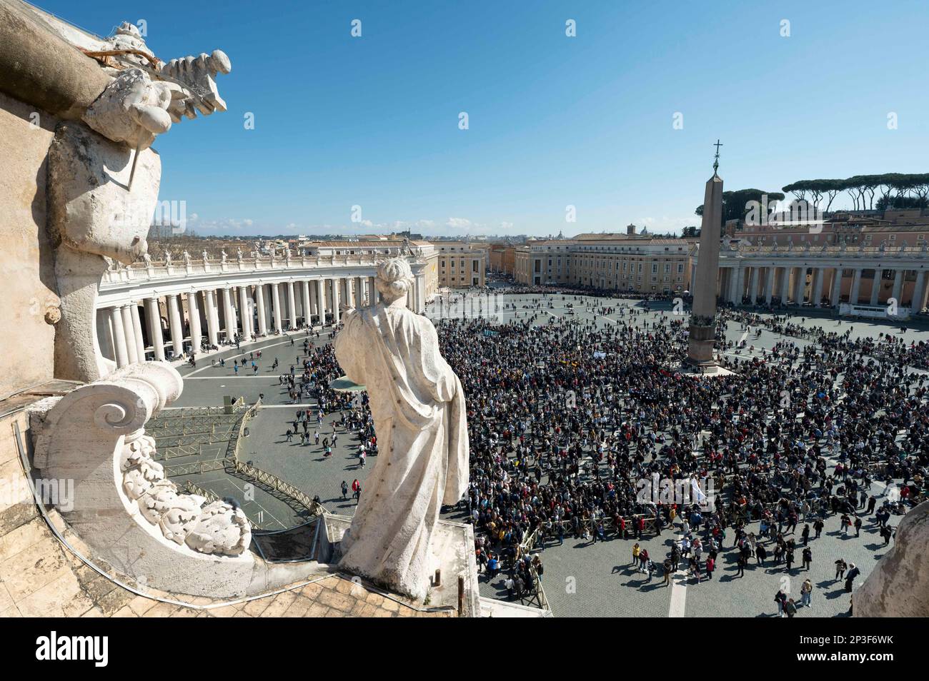 Italy, Rome, Vatican, 2023/5/03. Pope Francis delivers his blessing as ...