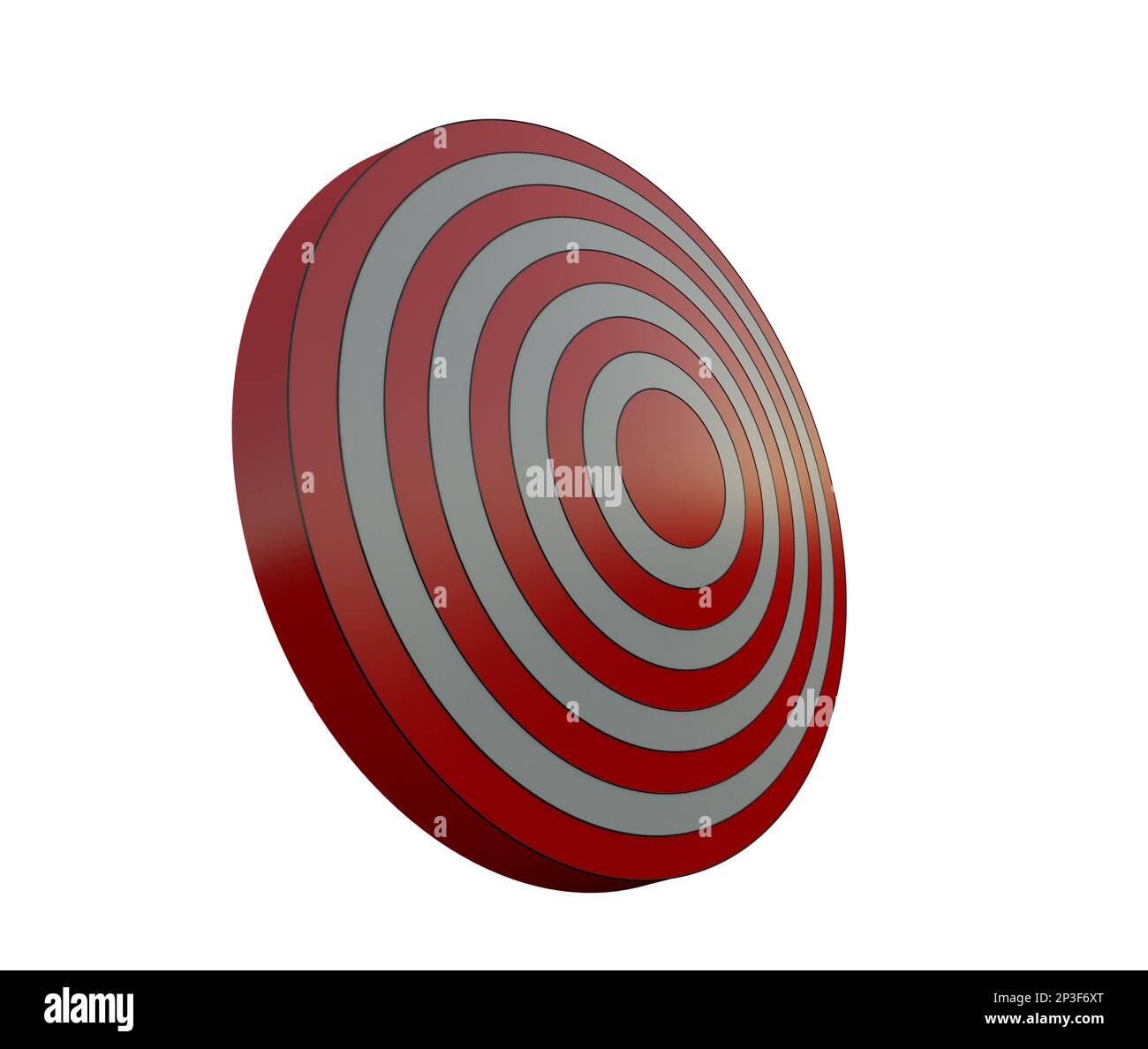 Target to hit, concept of aim for business success. 3d render Stock ...