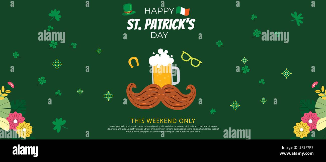 St. Patrick's Day postcards, banners, invitation, posters Vector ...