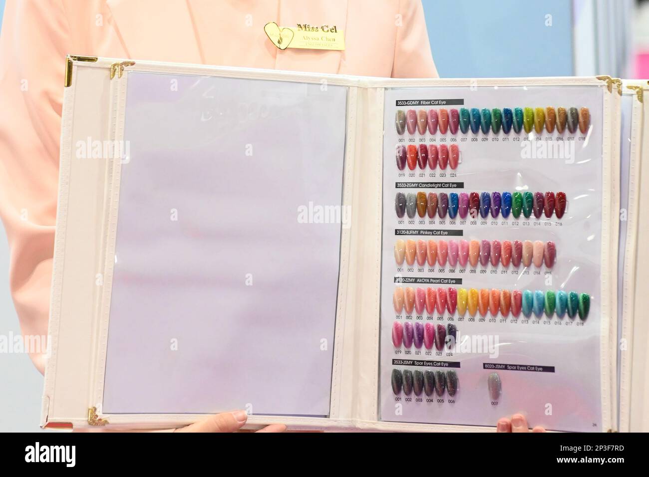 5th March 2023. London, UK. Miss Gel from China stall at the ...