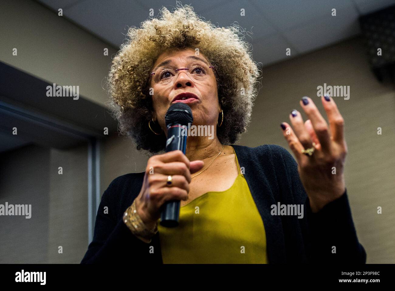 Angela Davis, author, educator and iconic civil rights activist, speaks ...