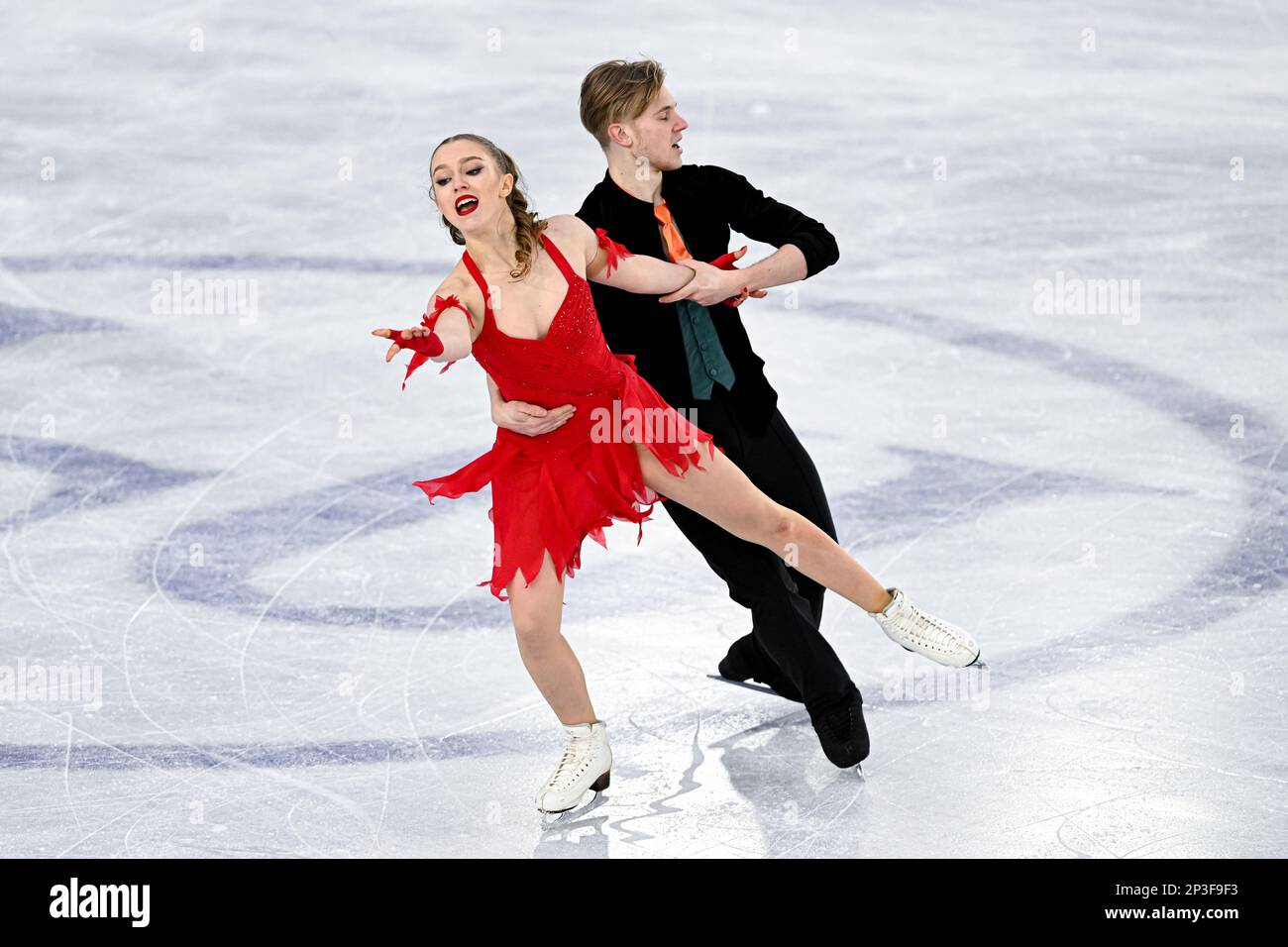 Mariia PINCHUK & Mykyta POGORIELOV (UKR), during Junior Ice Dance Free ...