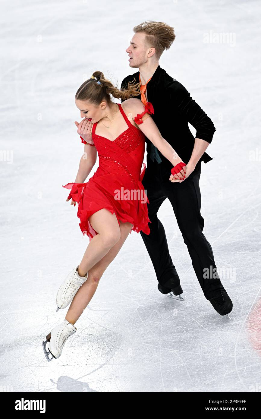 Mariia PINCHUK & Mykyta POGORIELOV (UKR), during Junior Ice Dance Free ...
