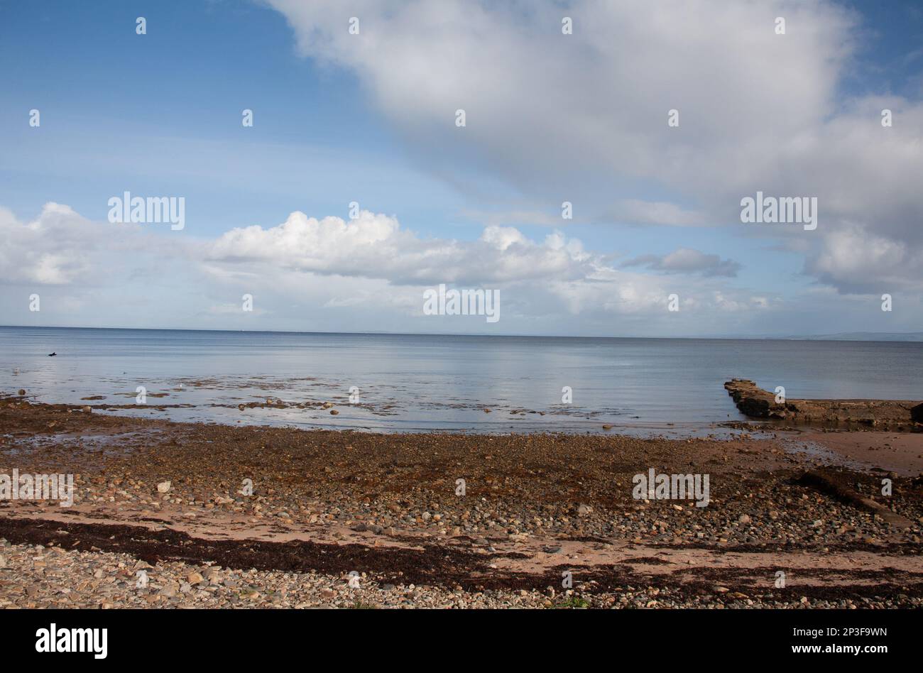 Cloud passing across the Firth of Clyde viewed from Whiting bay on the ...