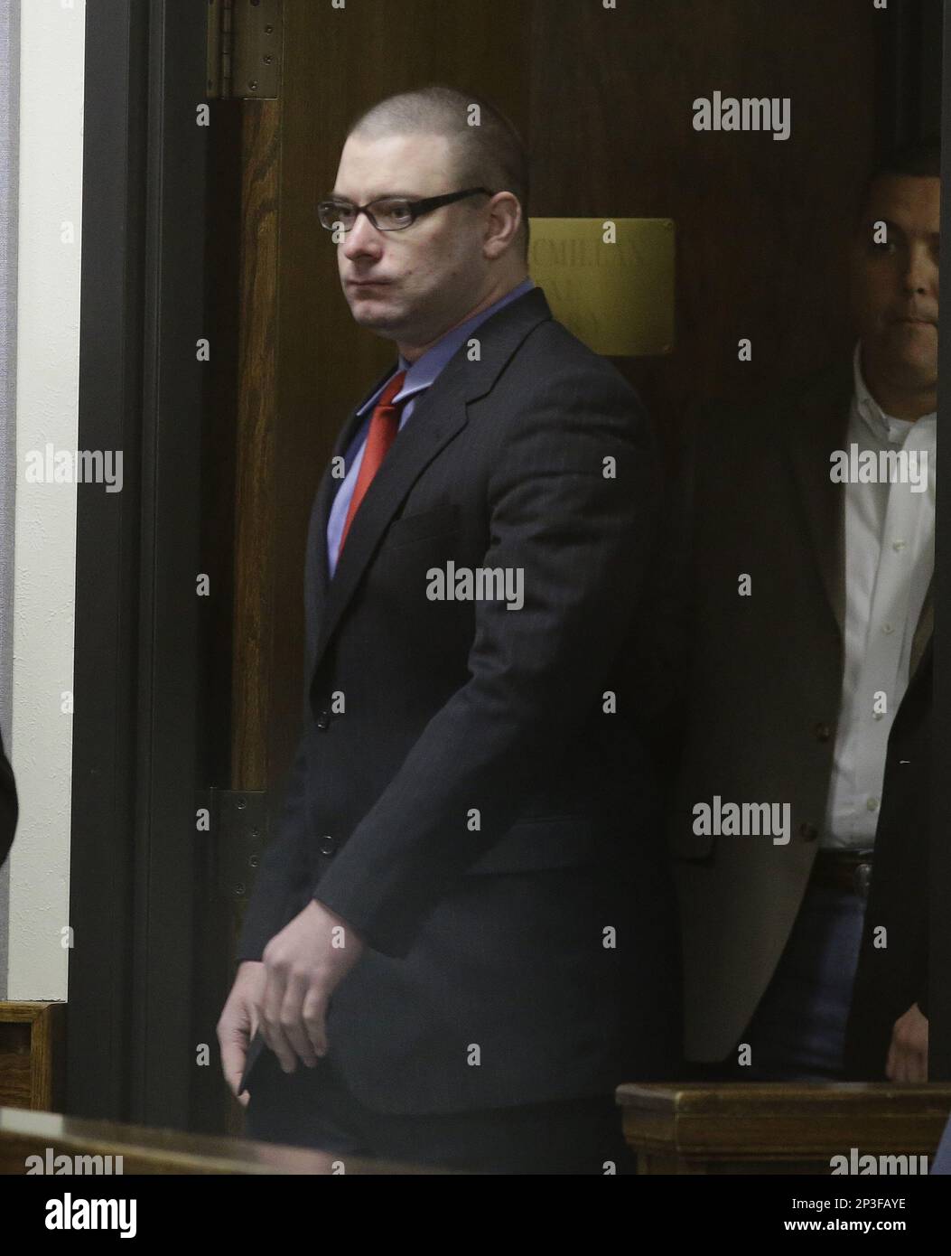 Former Marine Cpl. Eddie Ray Routh enters the court during his capital ...