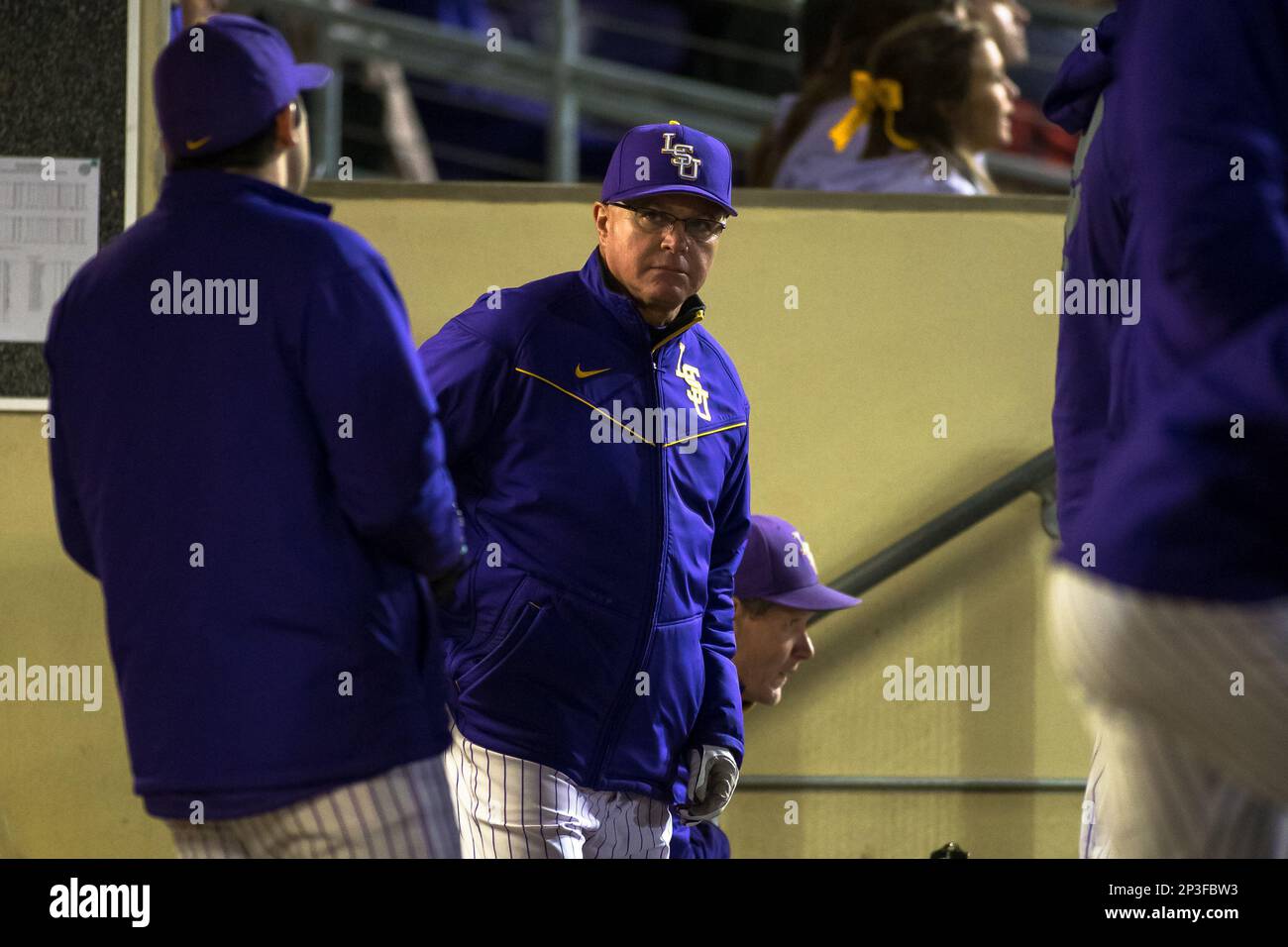 February 18, 2015 - LSU head coach Paul Mainieri during the game ...