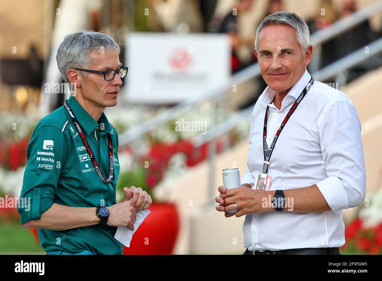 (L to R): Mike Krack (LUX) Aston Martin F1 Team, Team Principal with ...