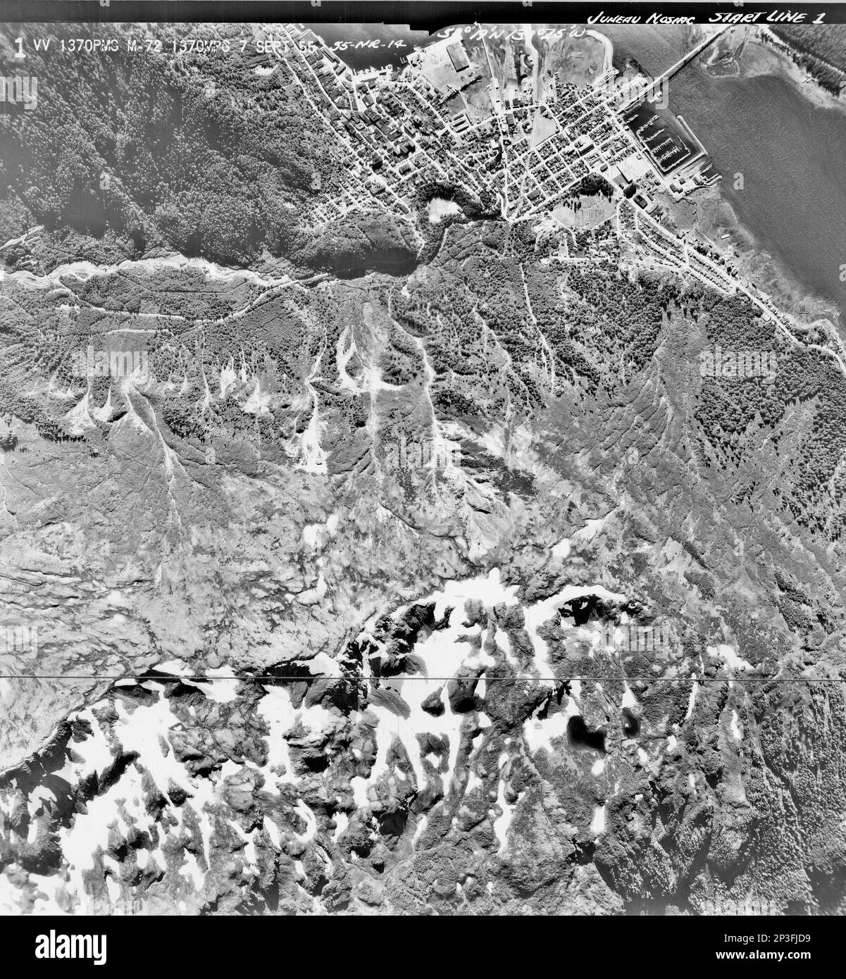 Alaska - Juneau, Aerial Photograph Stock Photo - Alamy