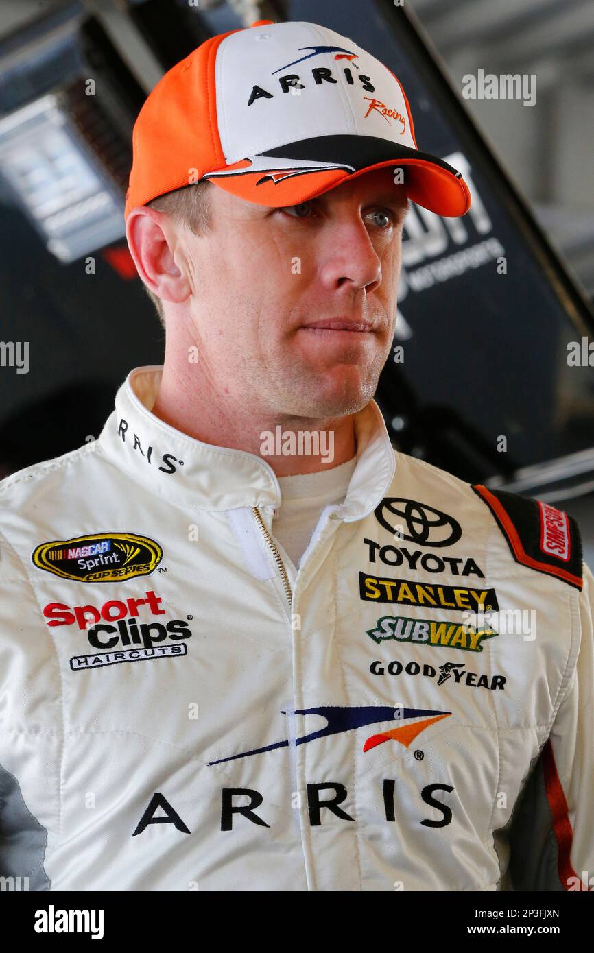 Carl Edwards, Arris Toyota Camry during practice for the NASCAR Daytona ...