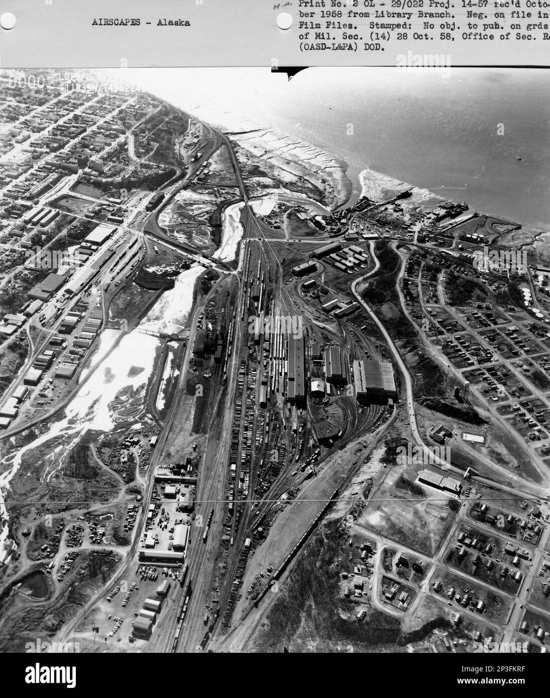 Alaska - Anchorage, Aerial Photograph Stock Photo - Alamy