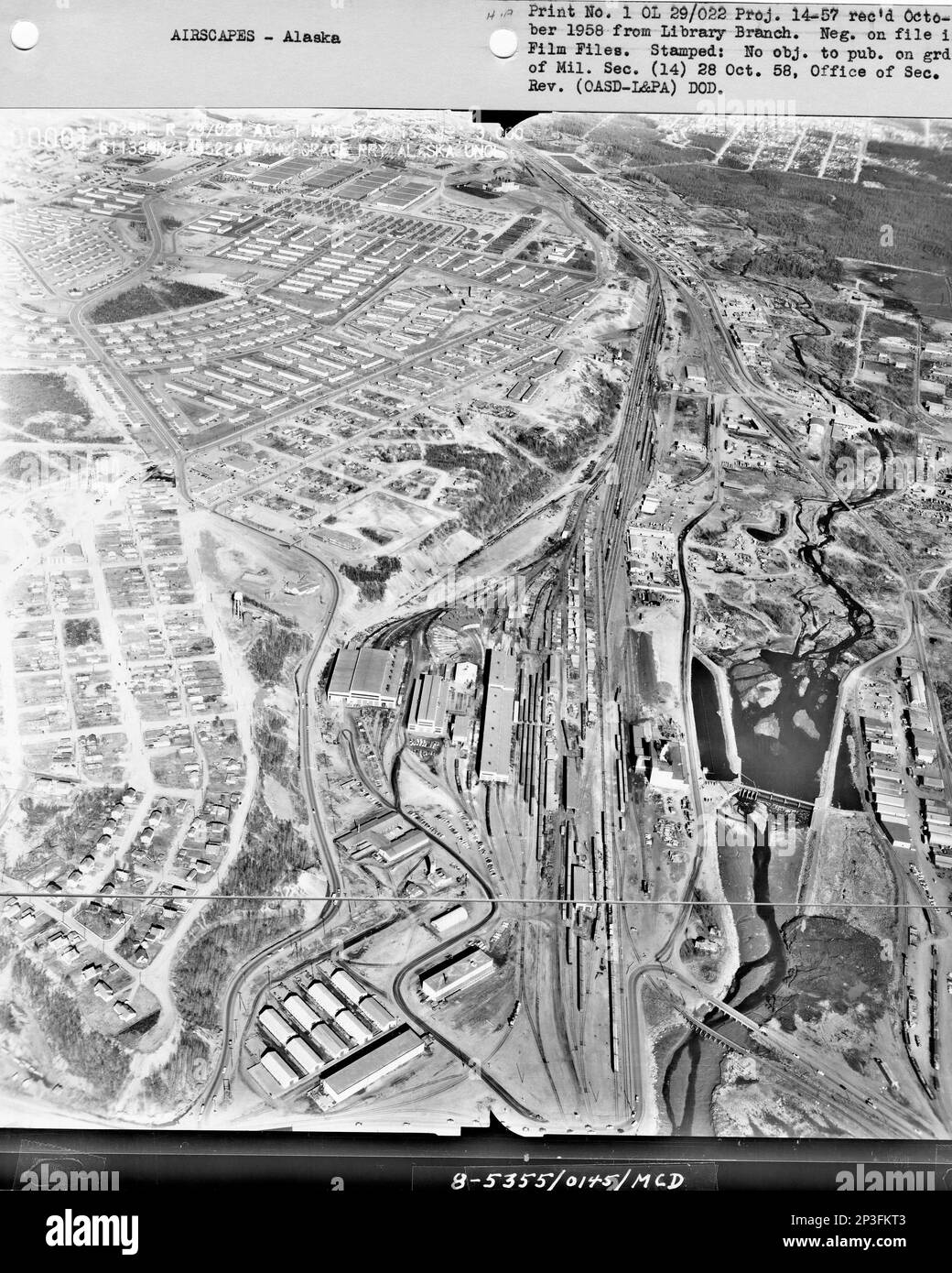 Alaska - Anchorage, Aerial Photograph Stock Photo - Alamy