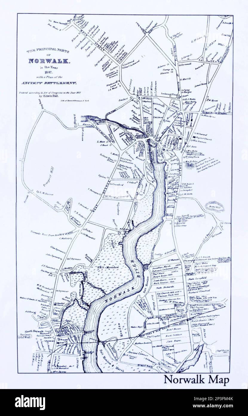 Map of norwalk hi-res stock photography and images - Alamy