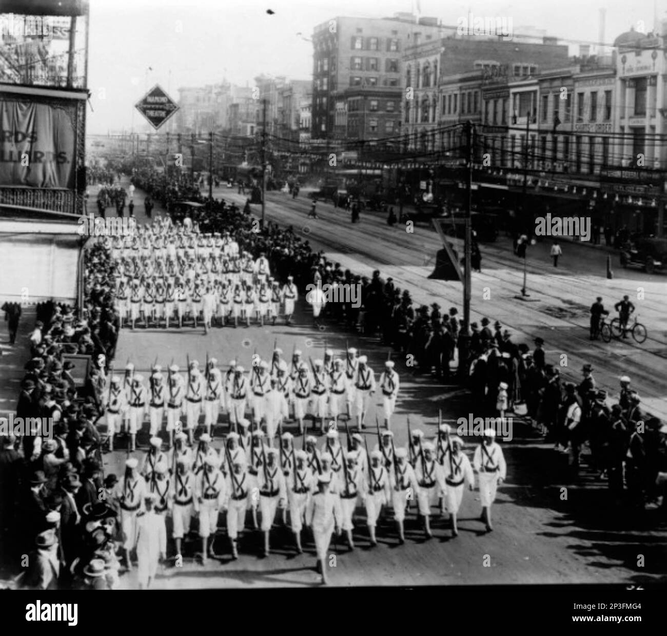 World War I Liberty Bond Parade, Canal Street, New Orleans Stock Photo ...
