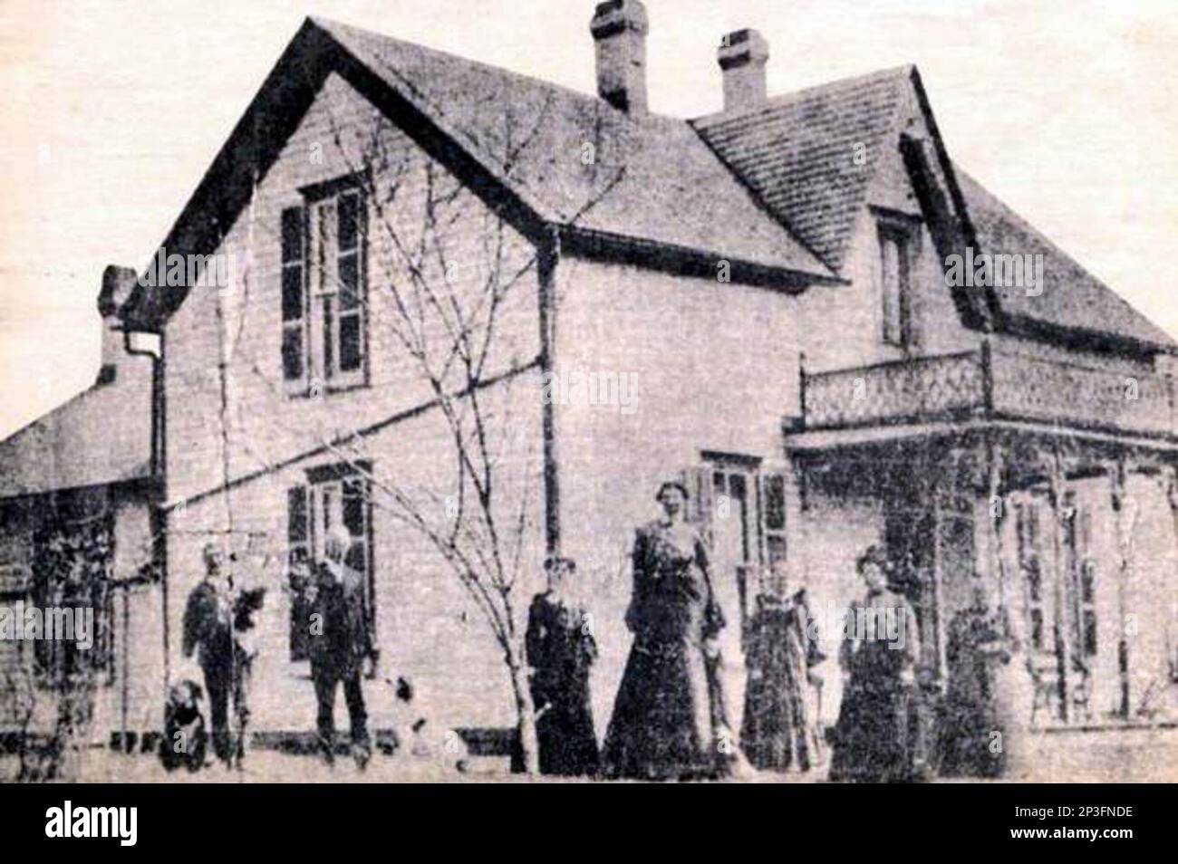 The custom built home of Ella Ewing Stock Photo - Alamy