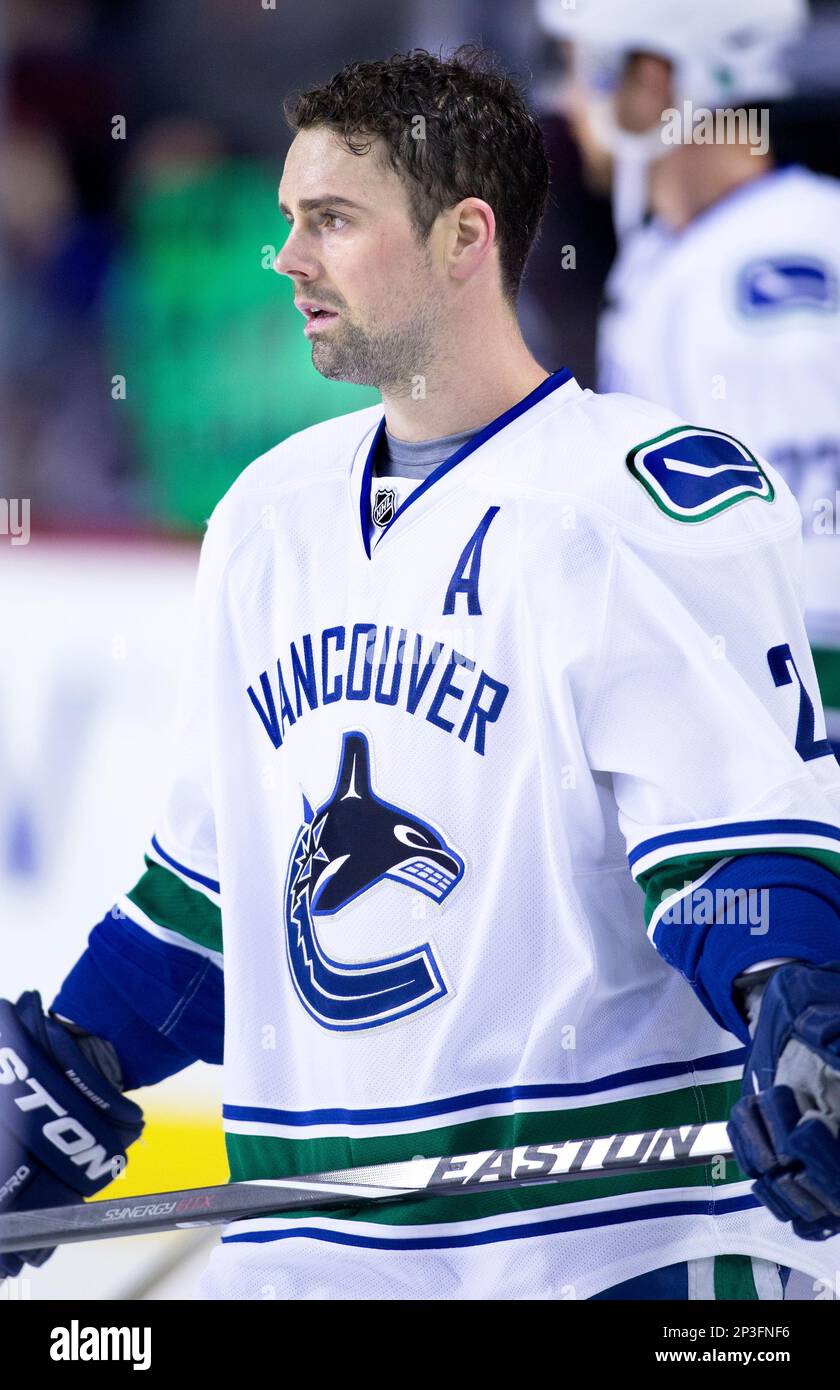 NHL profile photo on Vancouver Canucks' Dan Hamhuis during a game ...