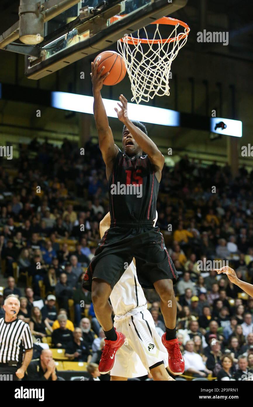 February 15, 2015: Stanford Guard Marcus Allen (15) during the Colorado ...