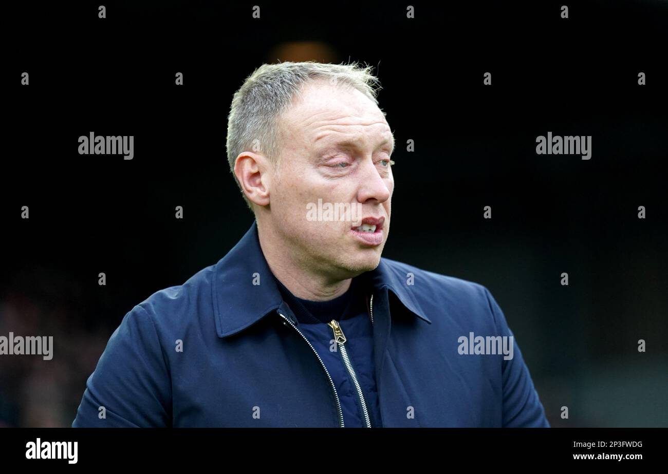 Nottingham Forest manager Steve Cooper during the Premier League match ...