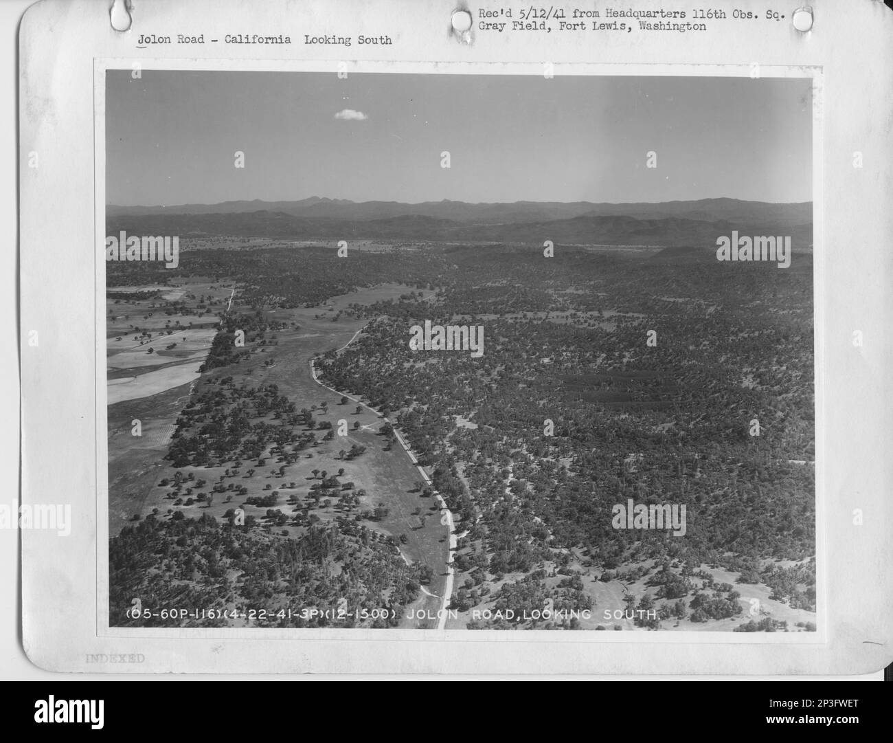 California - Jolon, Aerial Photograph Stock Photo - Alamy
