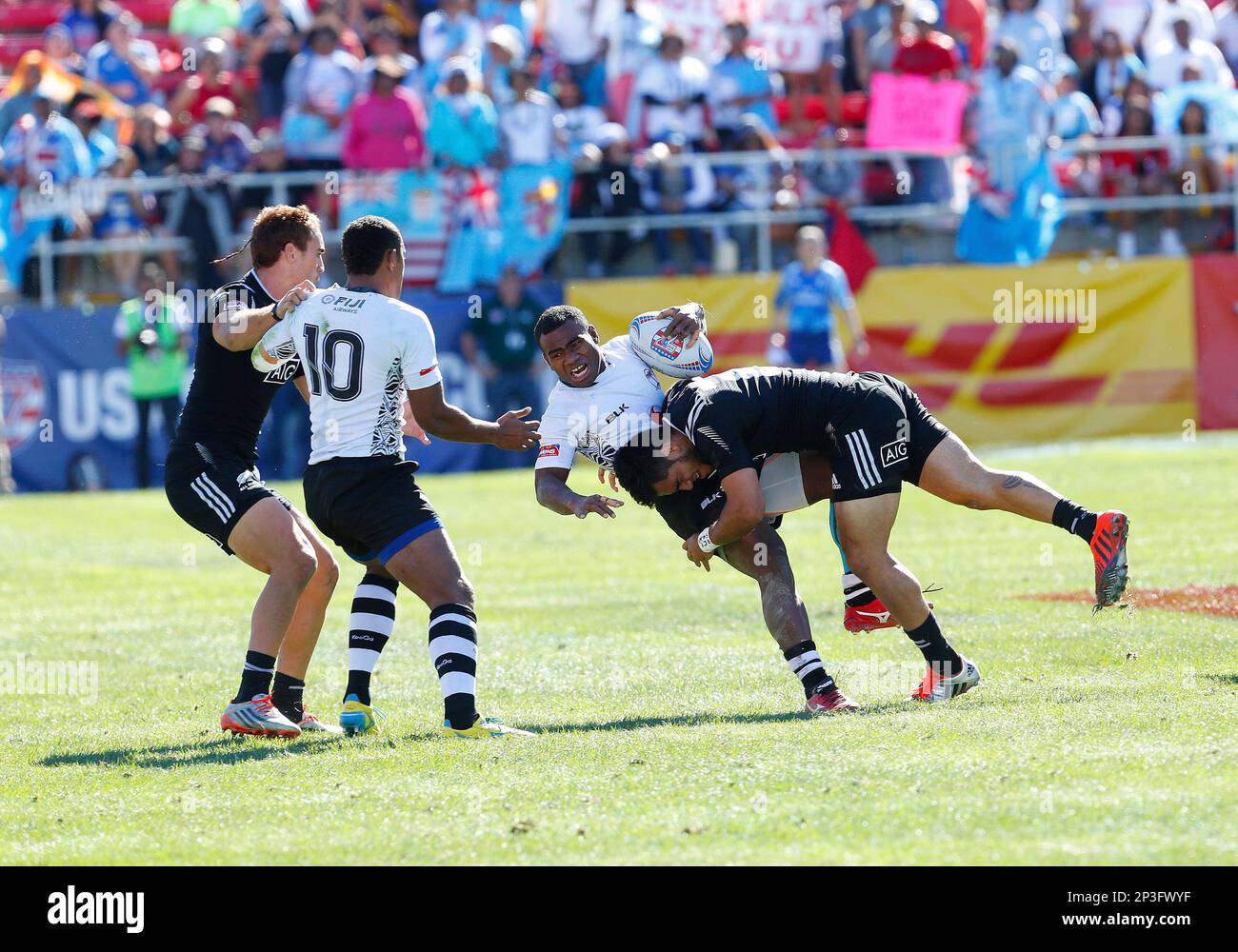 14 February 2015: Beaudine Waaka (6) of New Zealand during the USA ...