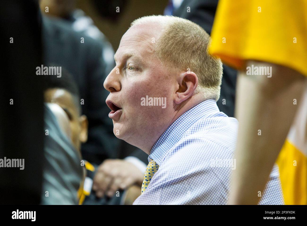 February 13, 2015: Kent State Golden Flashes head coach Rob Senderoff ...