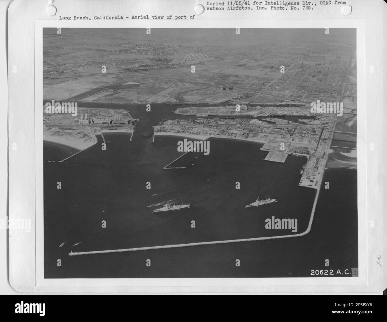 California - Long Beach, Aerial Photograph Stock Photo - Alamy