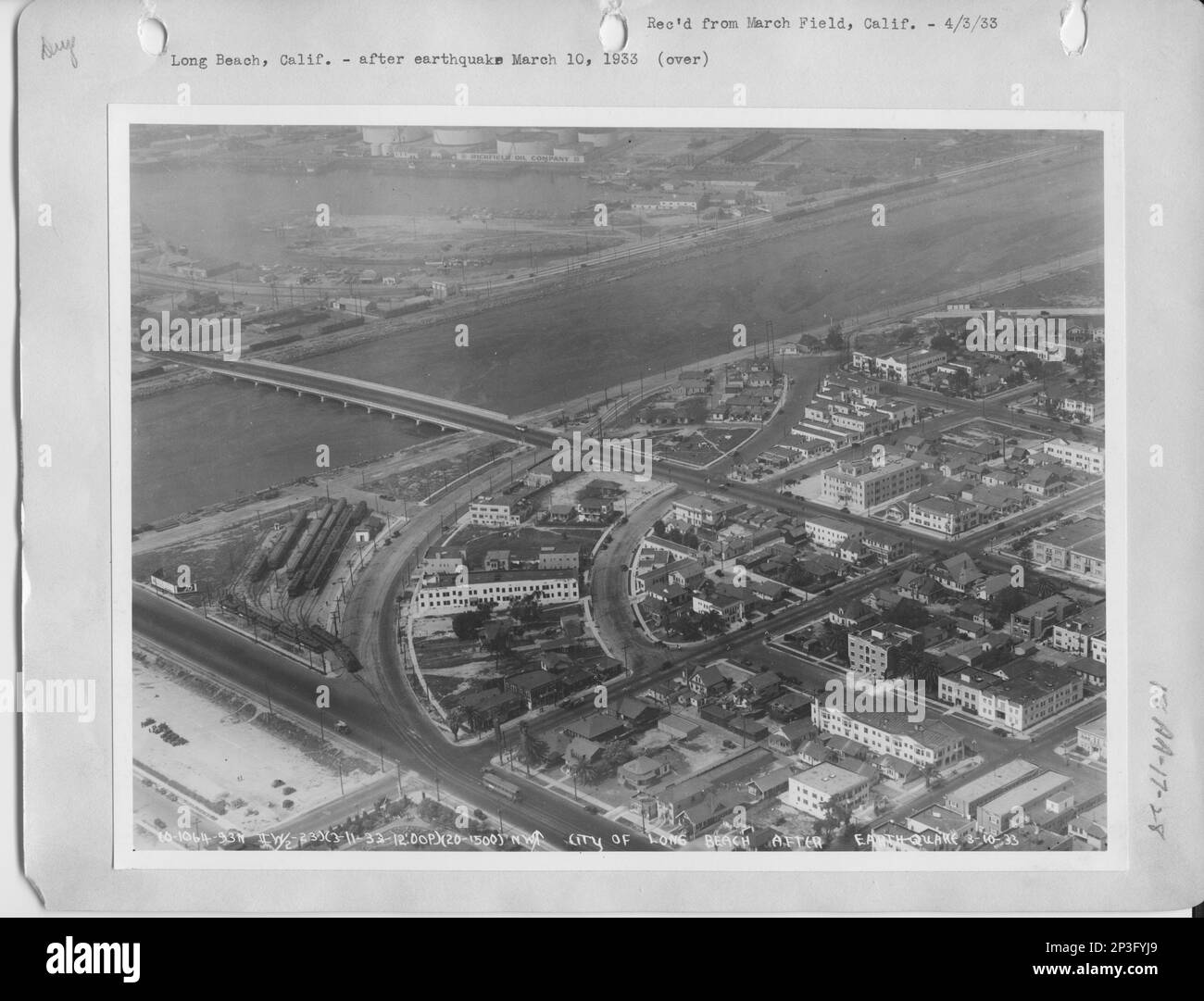 California - Long Beach, Aerial Photograph Stock Photo - Alamy