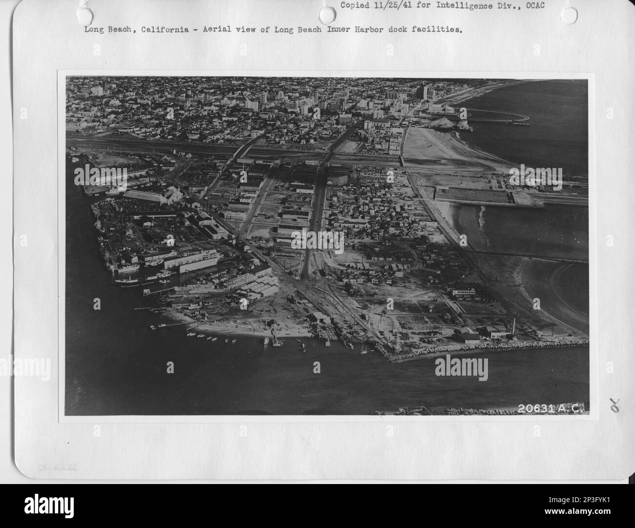 California - Long Beach, Aerial Photograph Stock Photo - Alamy
