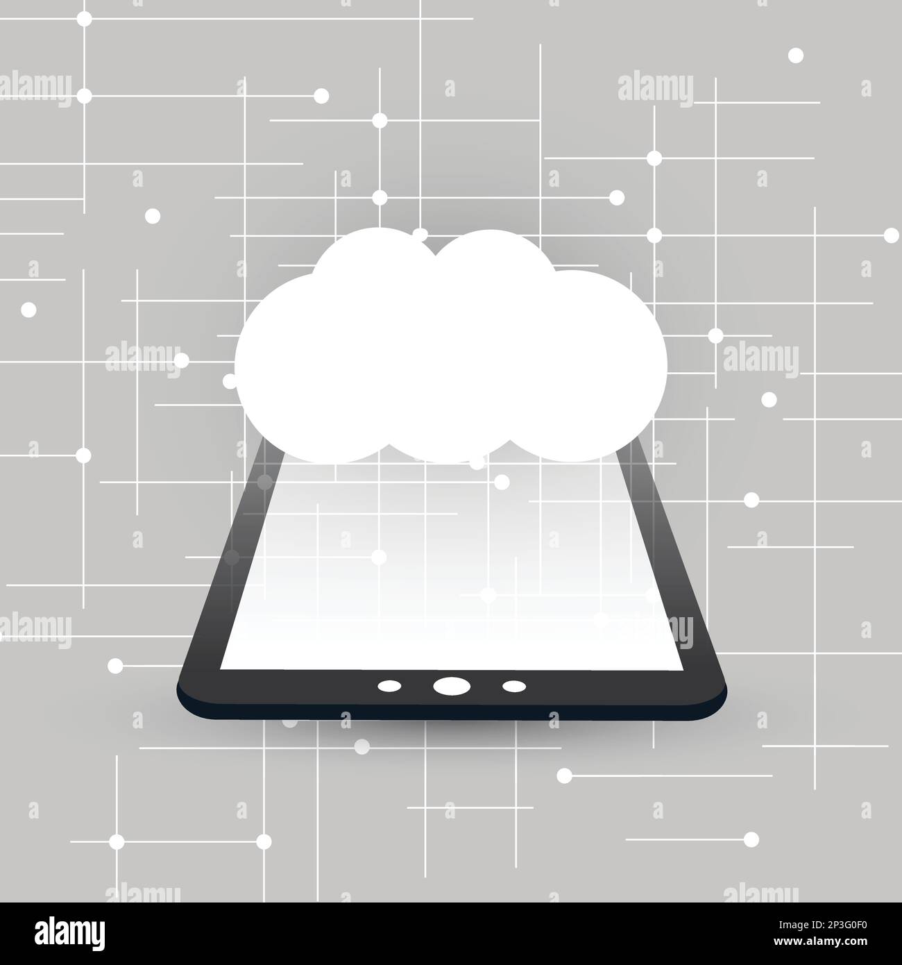 Cloud Computing Design Concept with Tablet PC - Digital Network ...