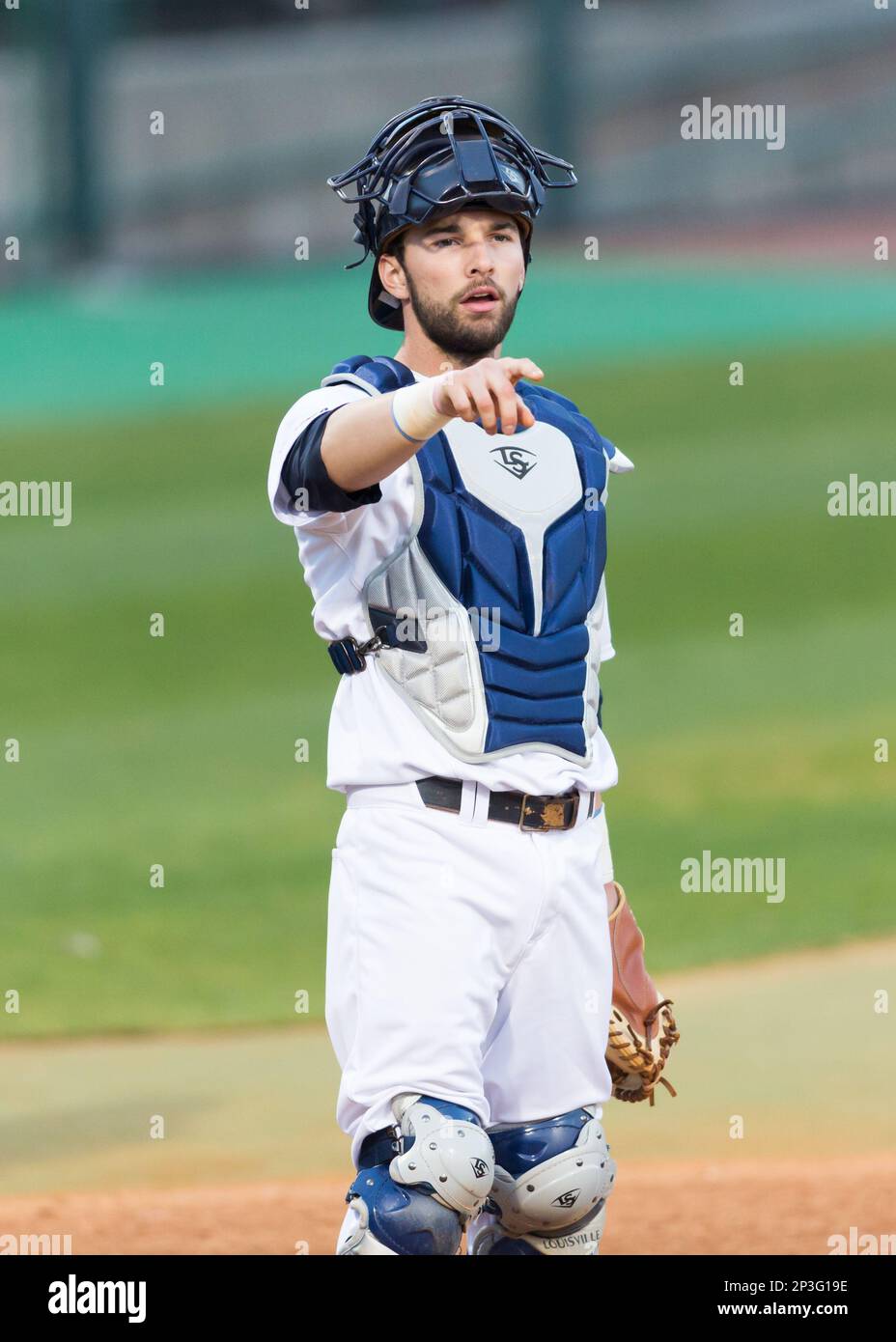 February 13, 2015: Rice catcher Hunter Kopycinski (4) during the NCAA ...