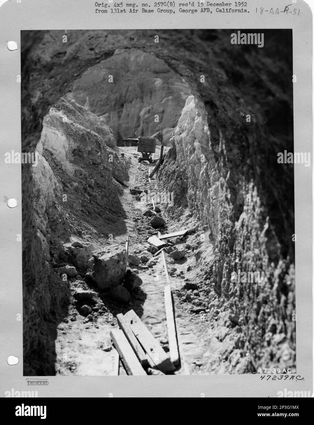 California - Calico Mines, Aerial Photograph Stock Photo - Alamy