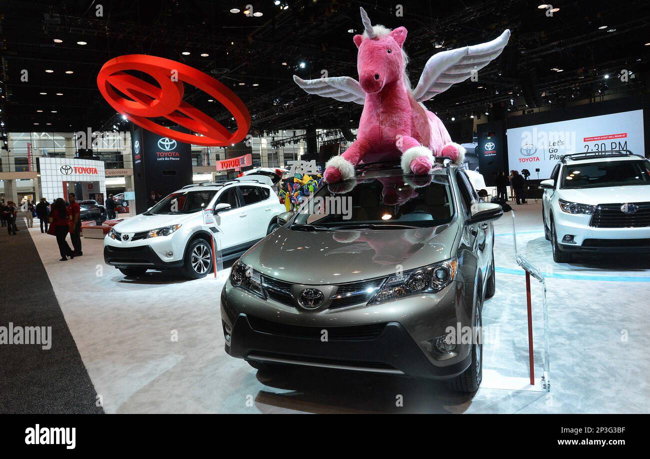 The Toyota display is shown during the media preview of the Chicago ...