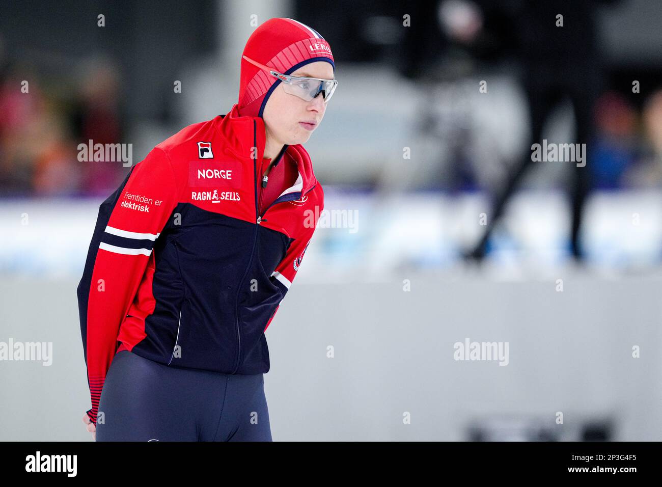 HEERENVEEN,NETHERLANDS - MARCH 5: Ragne Wiklund of Norway competing on ...