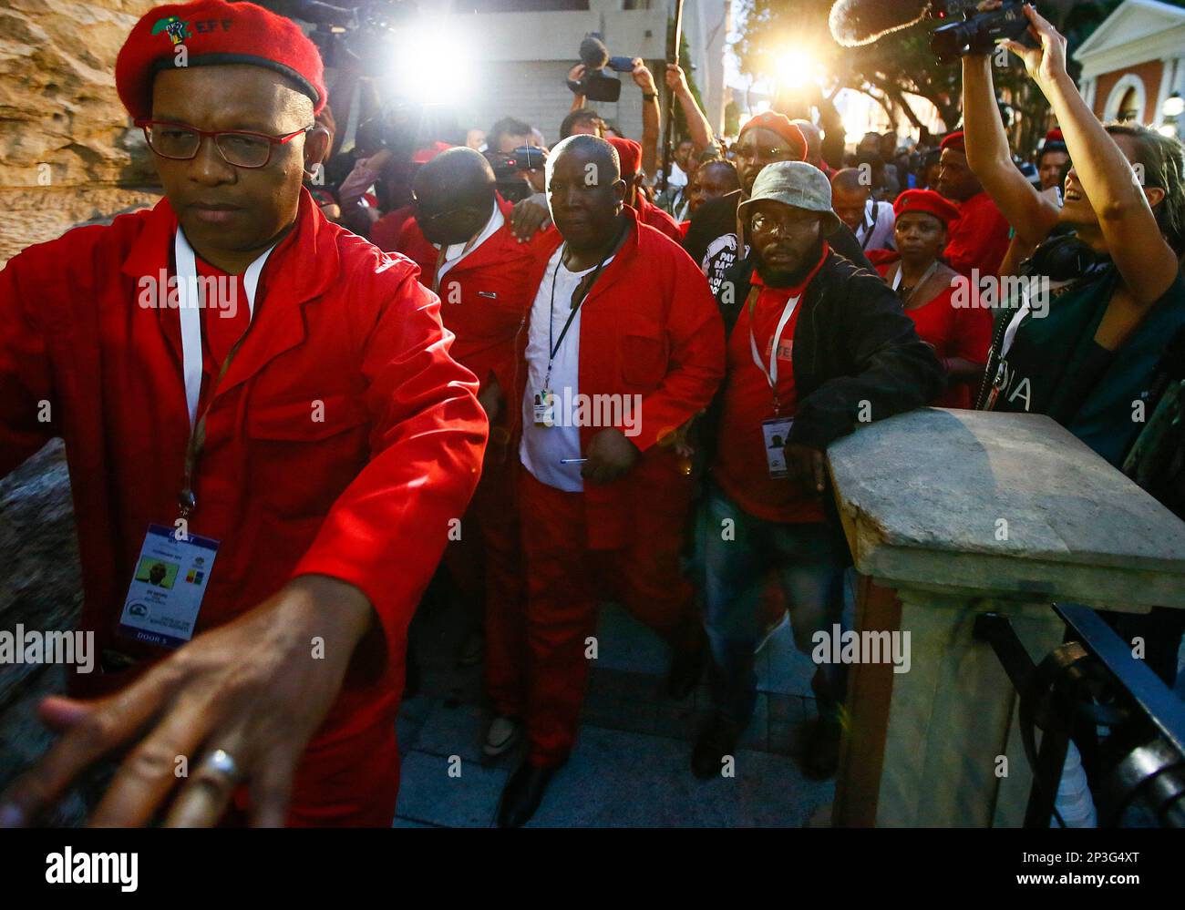 South African Economic Freedom Fighters, EFF, leader Julius Malema ...