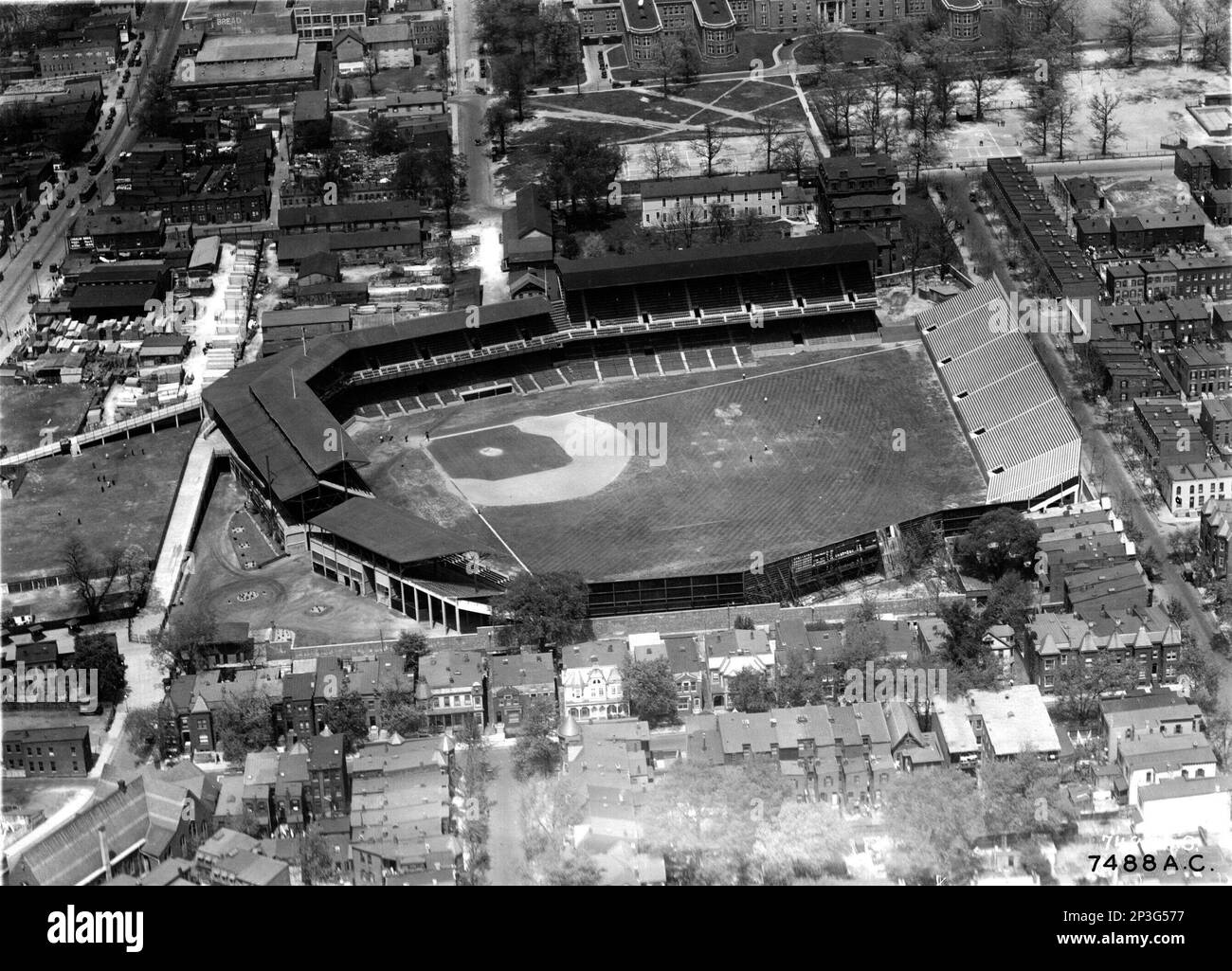 Aerial Photograph of Griffith Stadium in Washington, DC Stock Photo - Alamy