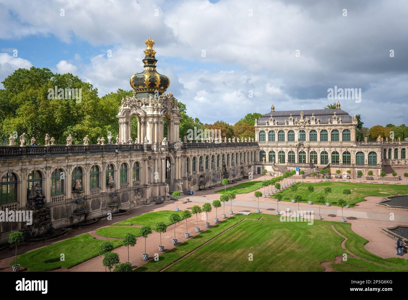 Zwinger Palace with Crown Gate (Kronentor) and Royal Cabinet of ...
