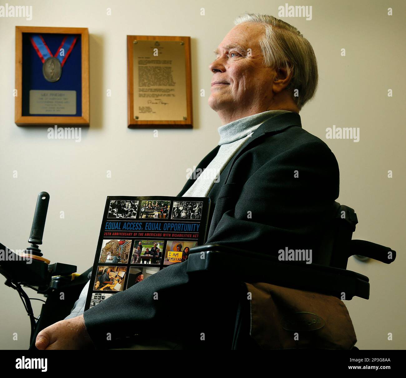 In this Feb. 3, 2015 photo, Lex Frieden, who has been an activist for ...