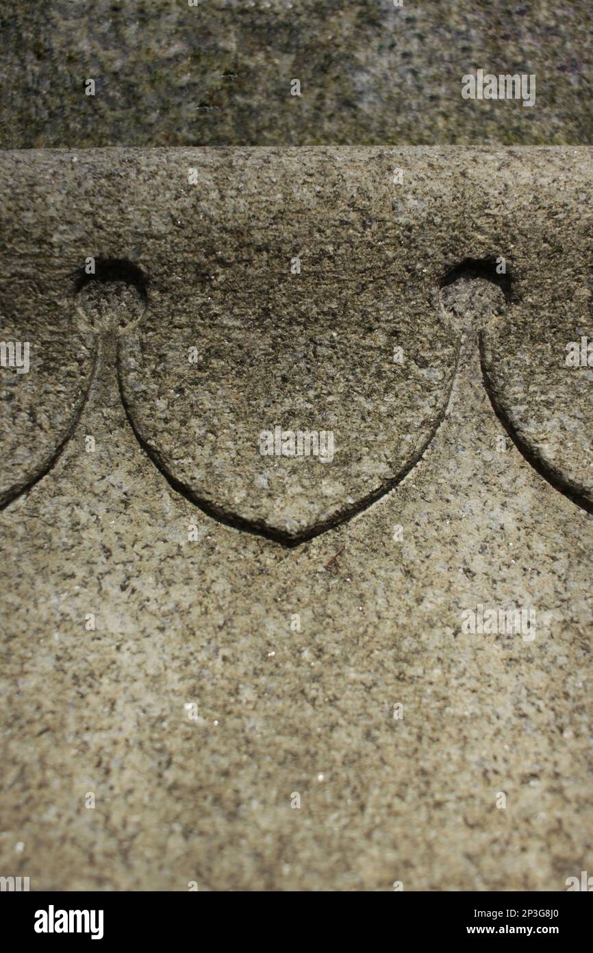 Beautiful natural stone carving witha repeating pattern Stock Photo - Alamy