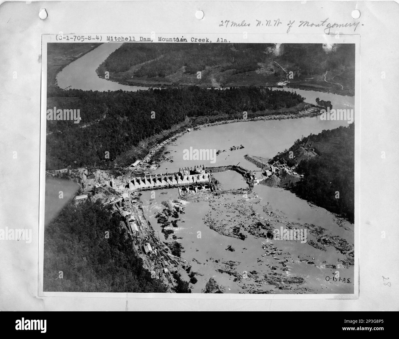 Alabama - Mitchell Dam, Aerial Photograph Stock Photo - Alamy