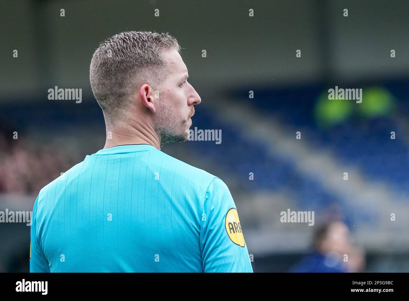 WAALWIJK, NETHERLANDS - MARCH 5: assistant referee Richard Polman ...
