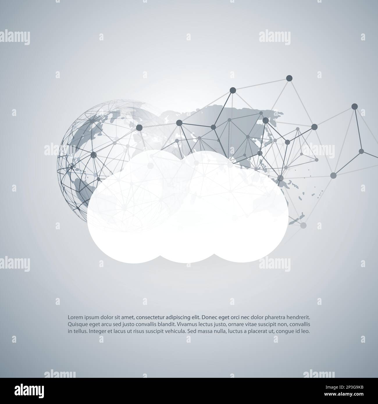 Cloud Computing Design Concept - Digital Connections, Technology ...