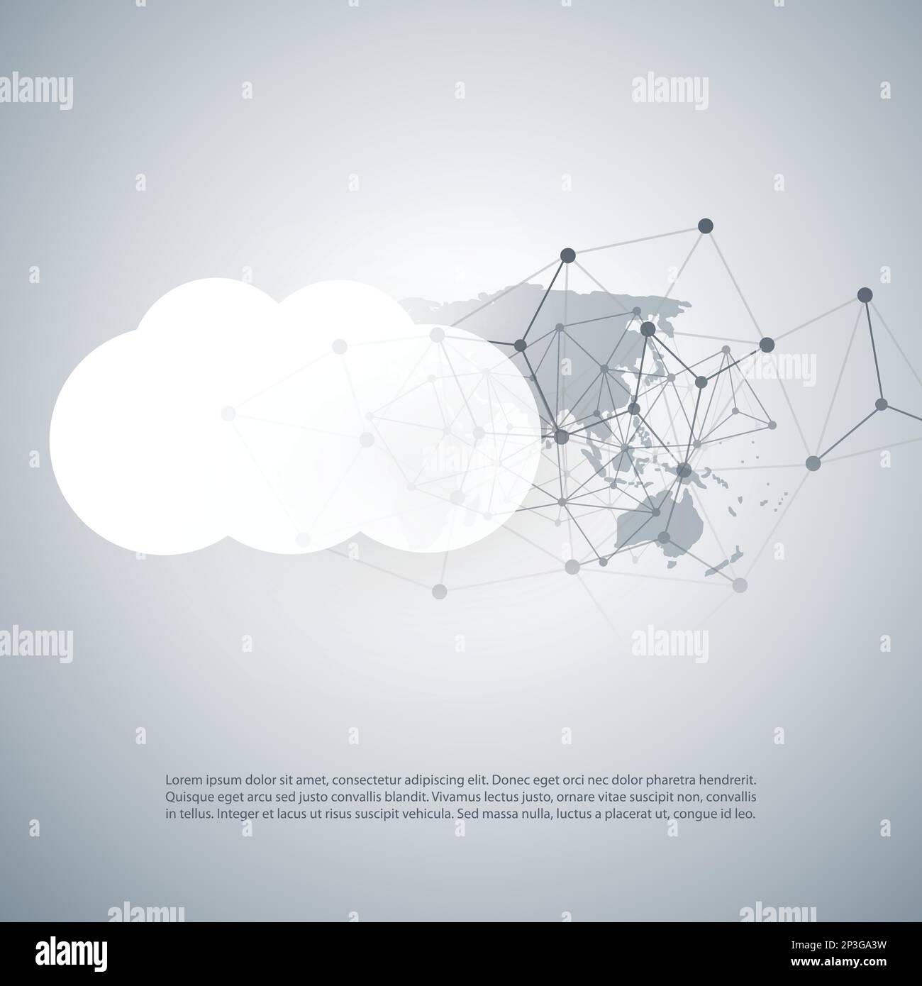 Cloud Computing Design Concept - Digital Connections, Technology ...