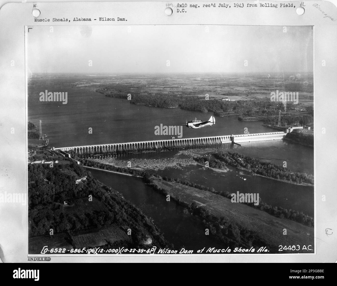 Alabama - Muscle Shoals, Aerial Photograph Stock Photo - Alamy