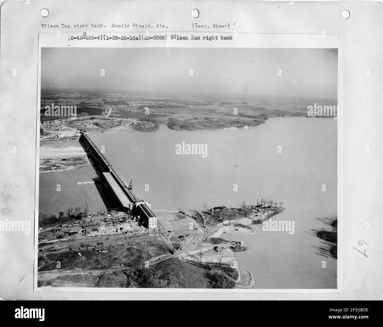 Alabama - Muscle Shoals, Aerial Photograph Stock Photo - Alamy