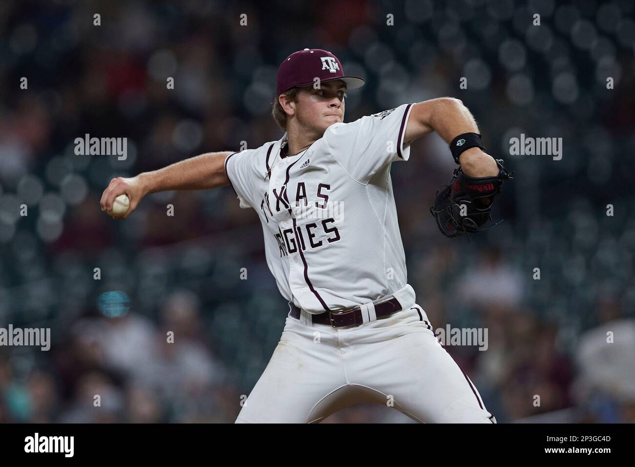 Texas A&M Aggies relief pitcher Josh Stewart (34) in action against the ...