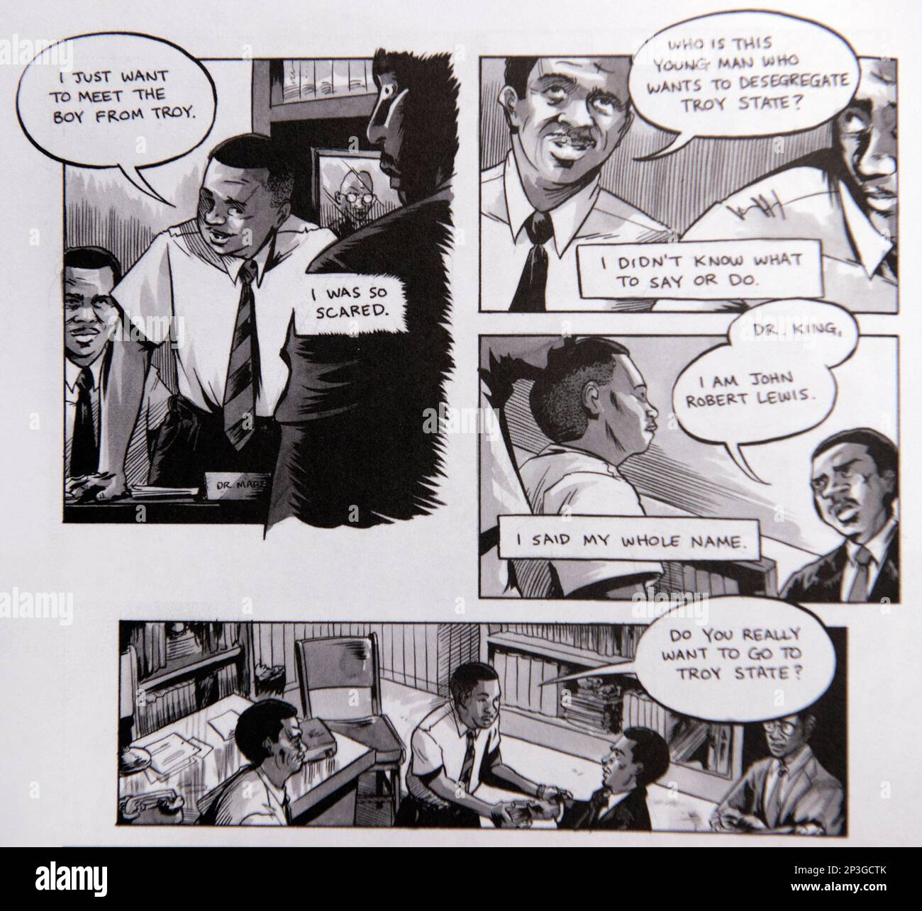 UNITED STATES - JULY 22: A panel is pictured from the illustrated book ...