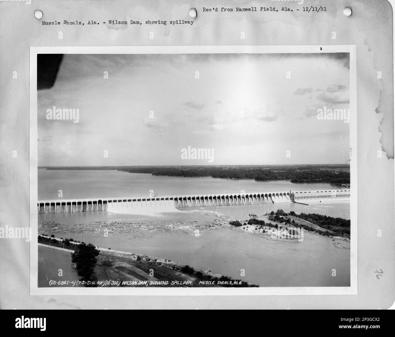 Alabama - Muscle Shoals, Aerial Photograph Stock Photo - Alamy