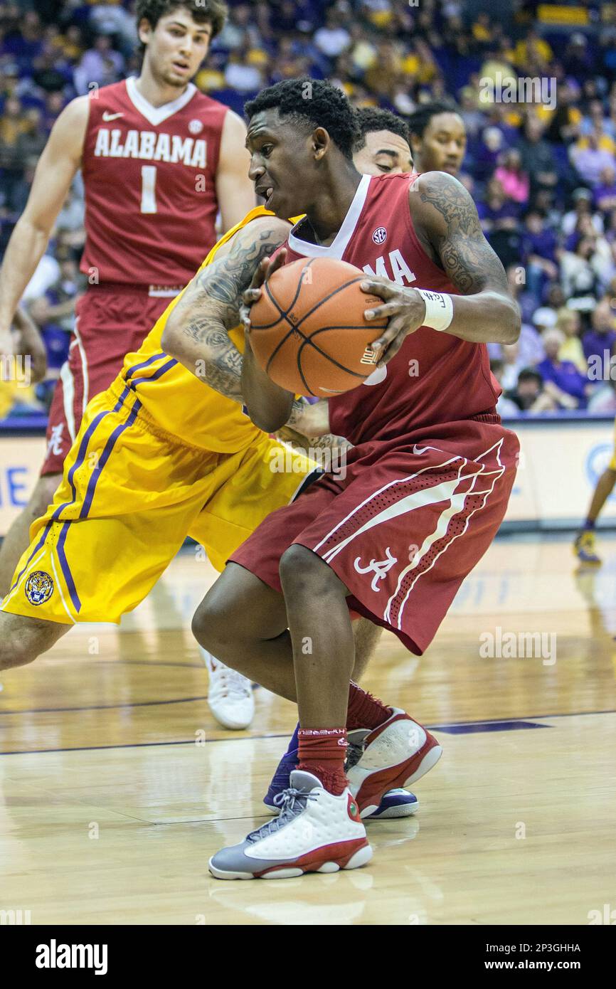 February 7, 2015: Alabama Crimson Tide at LSU Tigers; Alabama Crimson ...